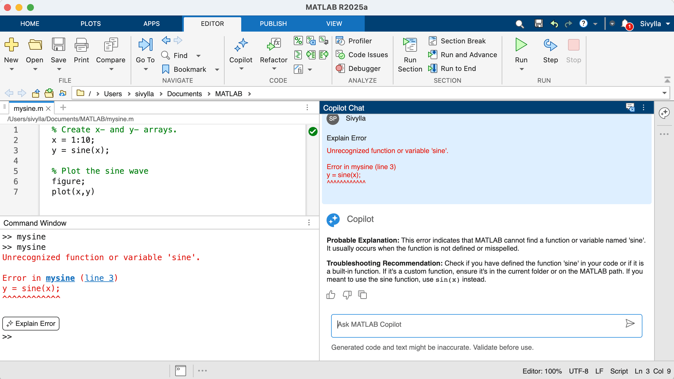MATLAB Copilot - MATLAB