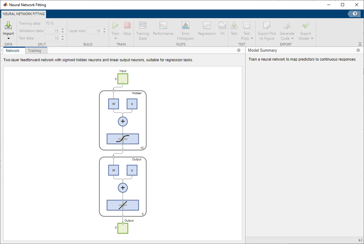 Anpassen von Daten mithilfe der App „Neural Net Fitting" - MATLAB ...